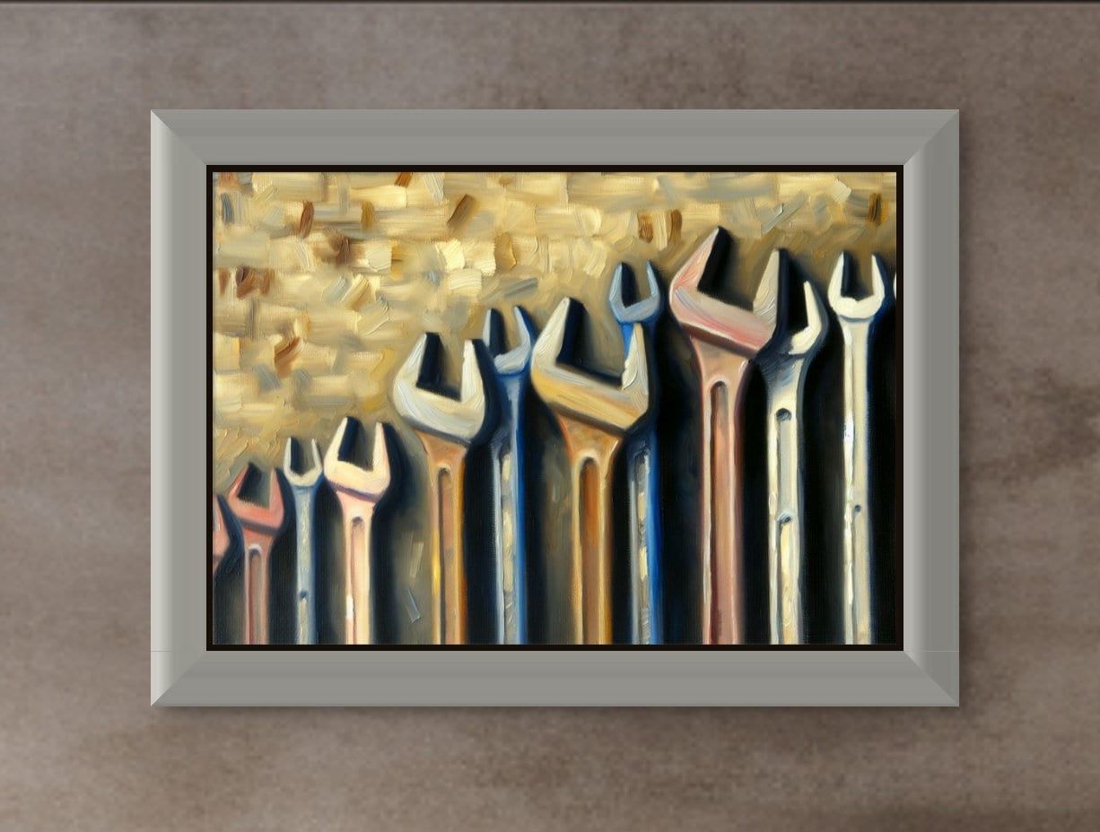 Colorful Wrench - Digital Wall Art of Multi-colored Wrenches | Artistic ...