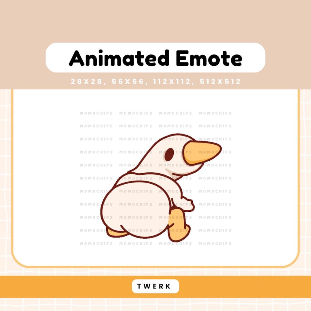 Animated Goose Twerk Emote, Twitch Animal Emotes Dance Streamer Vtuber ...