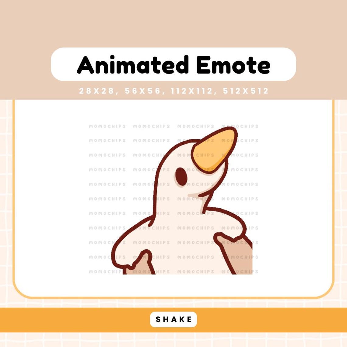 Silly Goose Twitch Emotes, Animated Animal Shake off Hype Stream Chat ...