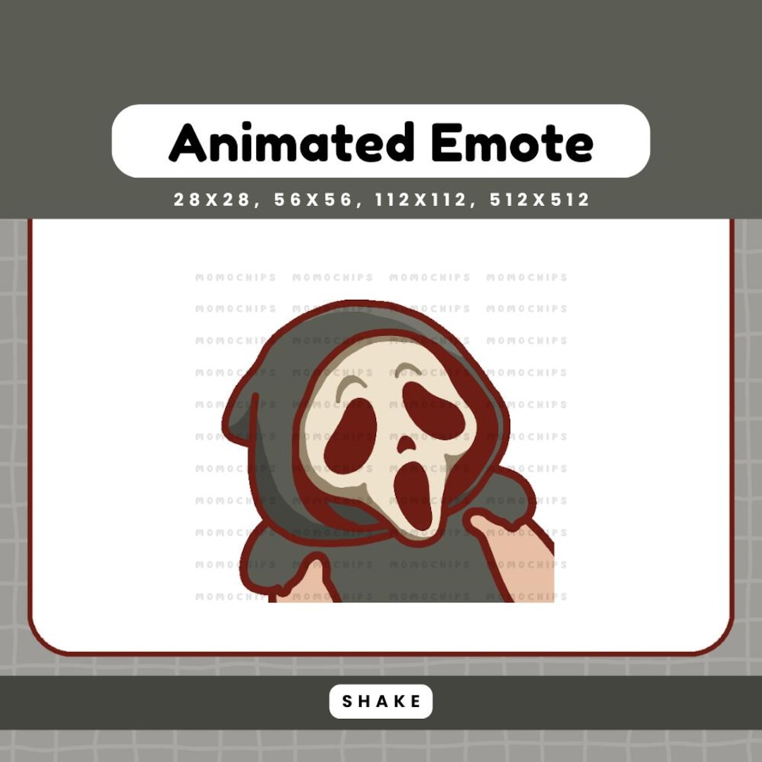Ghost Twitch Emotes Animated, Strea. Funny Spooky Streamer Vtuber Emote ...