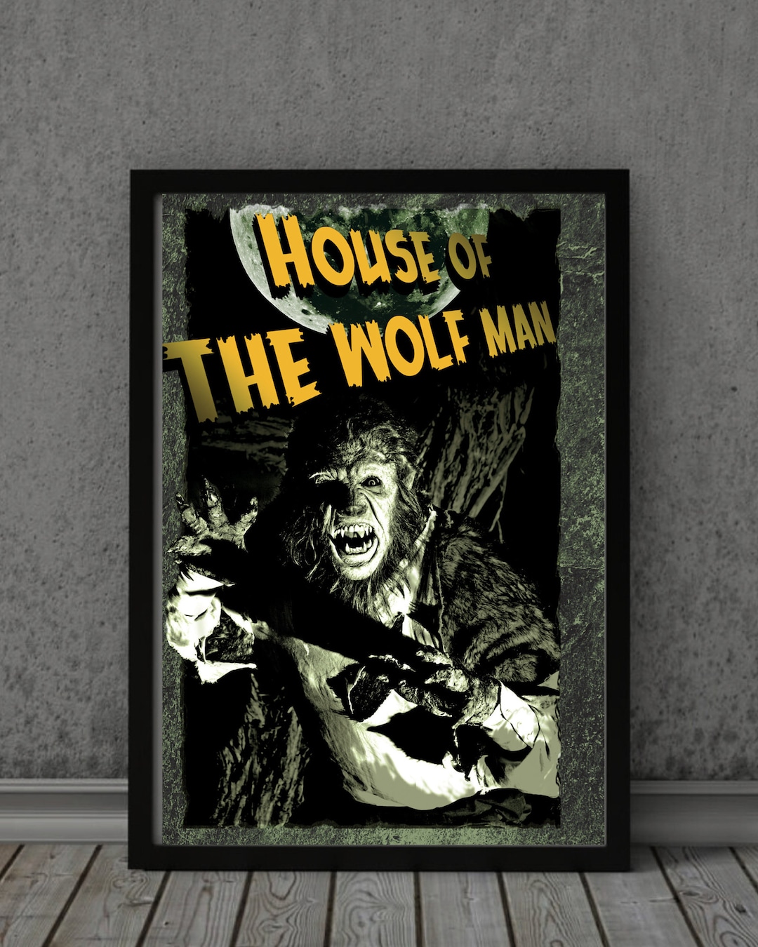 8.5x11 Framed 1941 House of the Wolfman Horror Classic Vintage Art ...