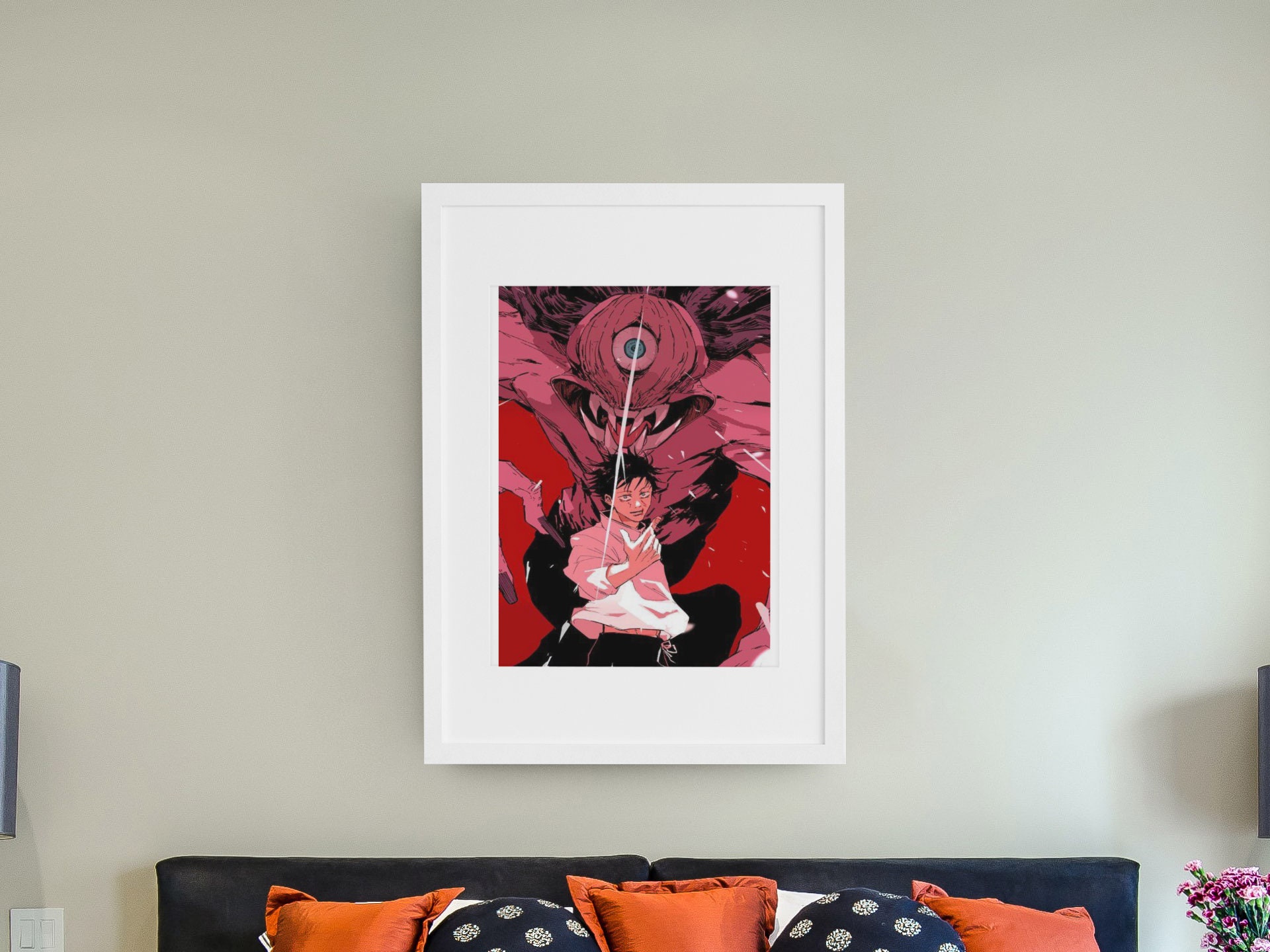 Yuta Rika JJK Jujutsu Kaisen Framed Wall Art Print 8.5x11 Anime Decor ...