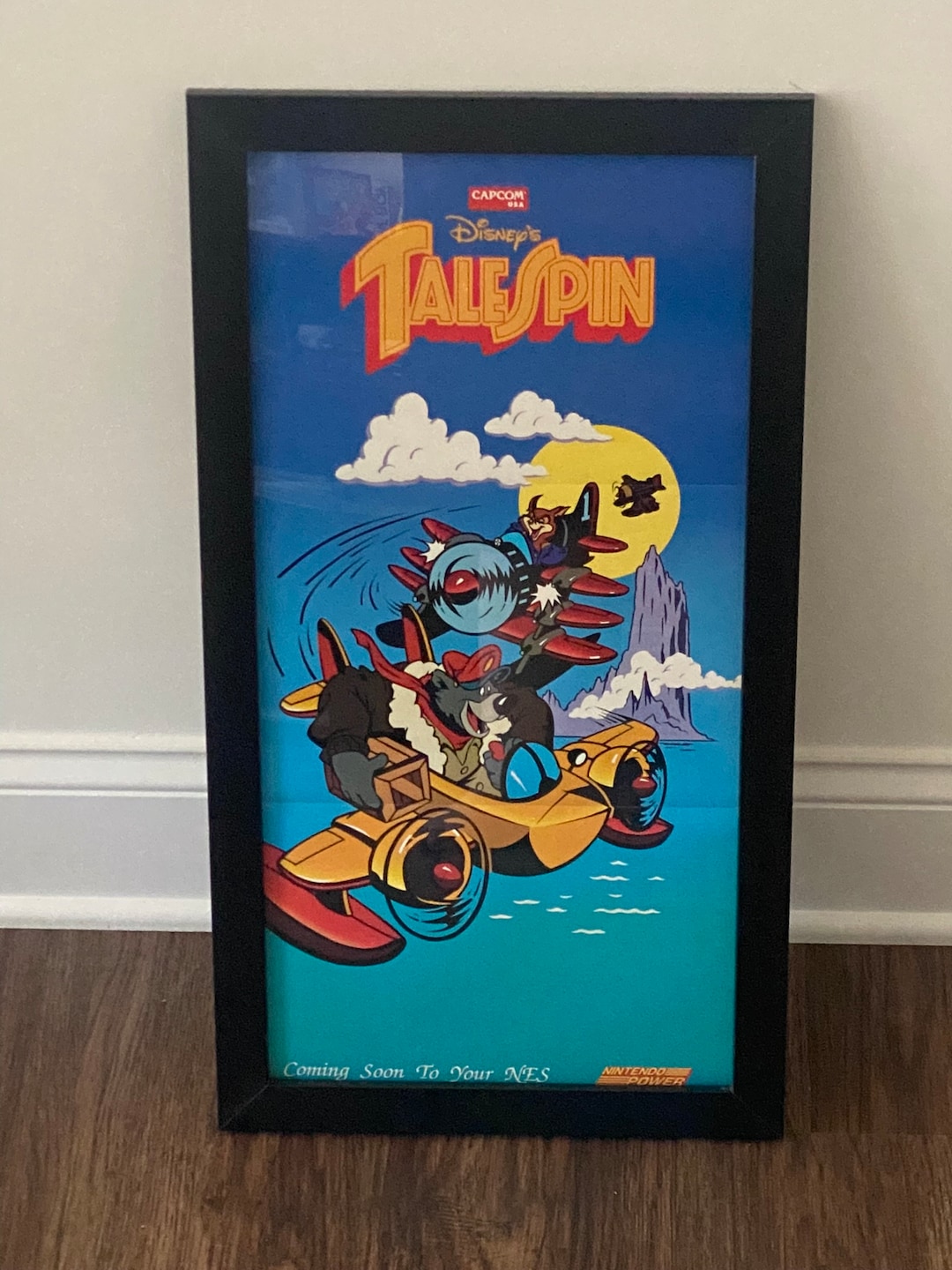 Framed 22x11 Rare Vintage Disney's Talespin NES Poster 1991 Capcom ...