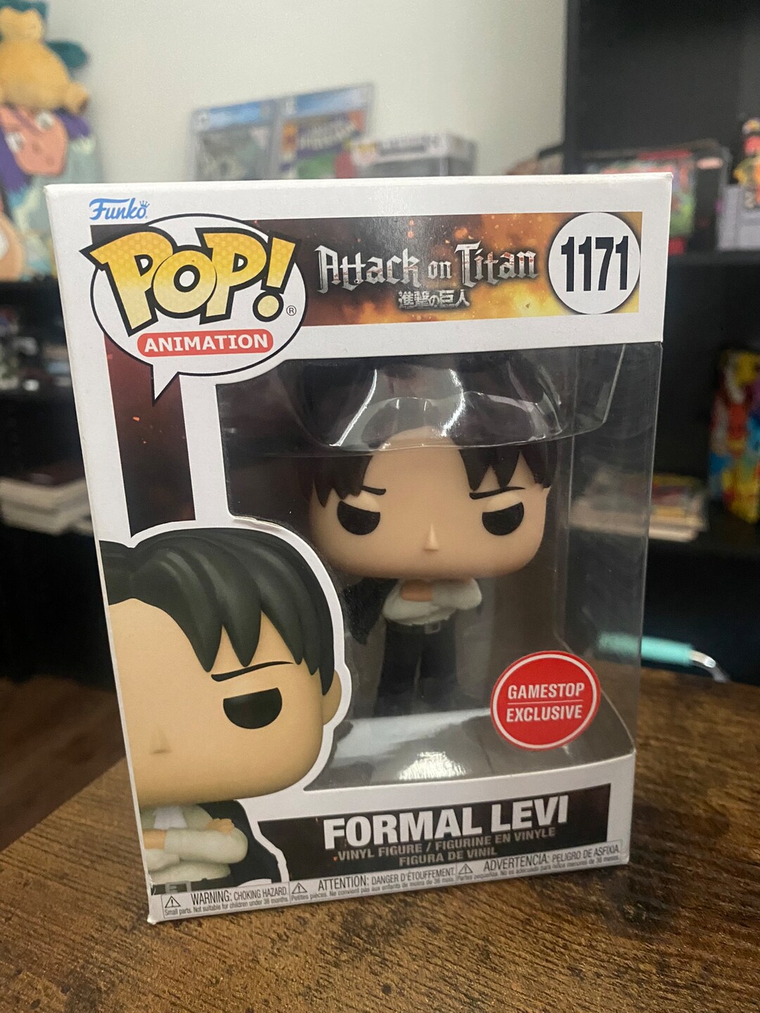 Funko POP Attack on Titan FORMAL LEVI Gamestop Exclusive 1171 W ...