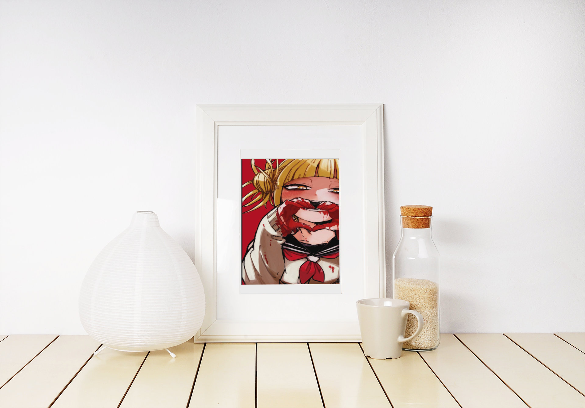 Framed Himiko Toga My Hero Academia MHA Art Print 8.5x11 Bakugo Deku ...