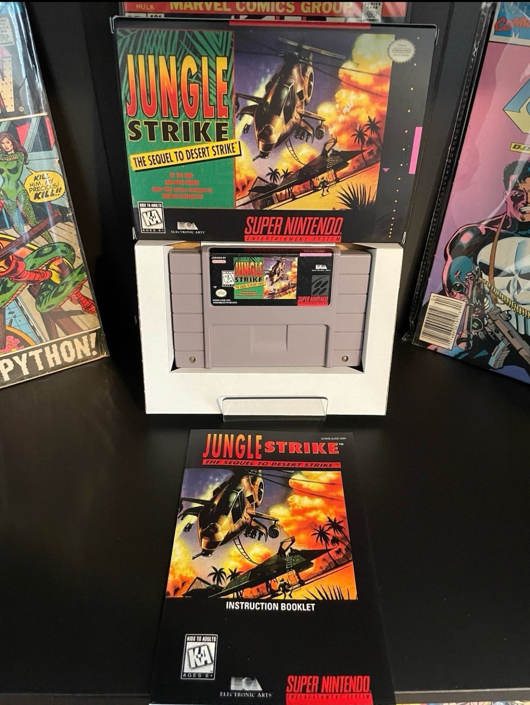 Jungle Strike the Sequel to Desert Strike Nintendo NES Game Box Sleeve ...