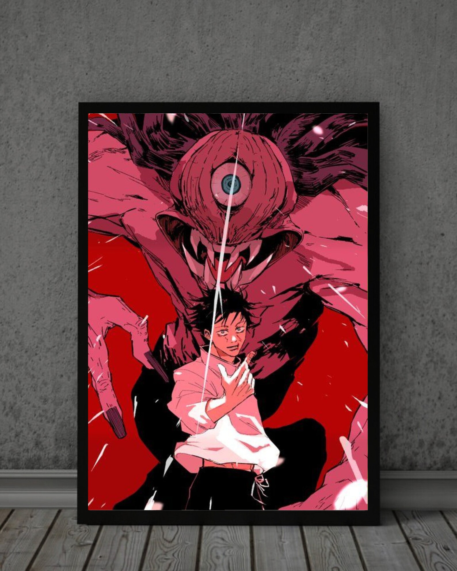 Yuta Rika JJK Jujutsu Kaisen Framed Wall Art Print 8.5x11 Anime Decor ...