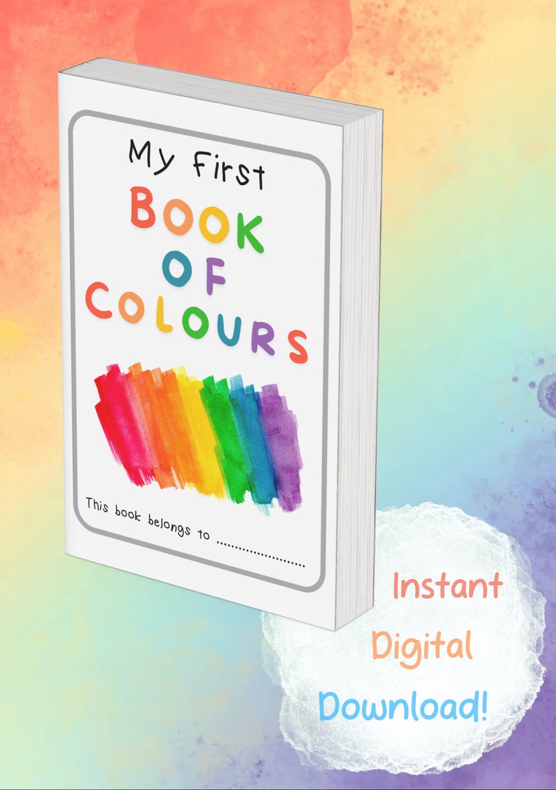 My First Book of Colours Colouring and Activities - Etsy Australia