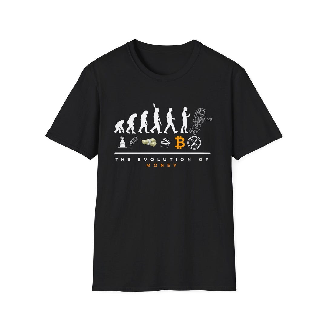 XRP T-shirt - the Evolution of Money | Crypto Shirt for Blockchain and ...