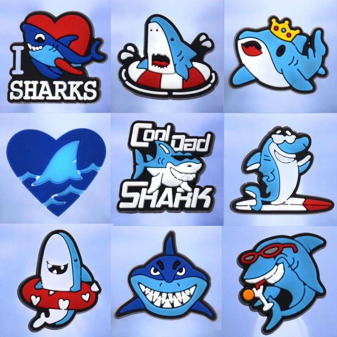 Shark Croc Charms,animal Croc Charms,cute Croc Charms,croc Charms,cute ...