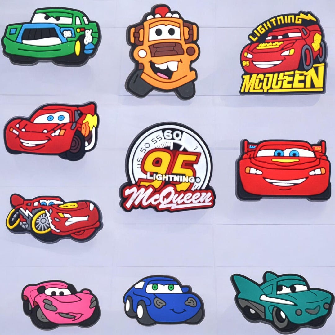 Lightning Mcqueen Croc Charms,cars Croc Charms,croc Charms,cartoon Croc ...