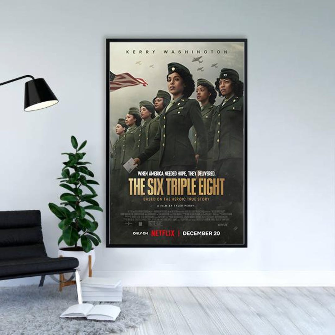 The Six Triple Eight 2024 Movie Poster Vintage Art Prints Wall Art Home ...