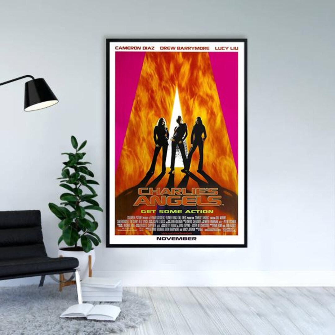 Charlie's Angels 2000 Movie Poster Vintage Art Prints Wall Art Home ...