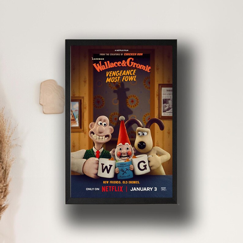 Wallace & Gromit Vengeance Most Fowl 2024 Movie Poster Vintage Posters ...