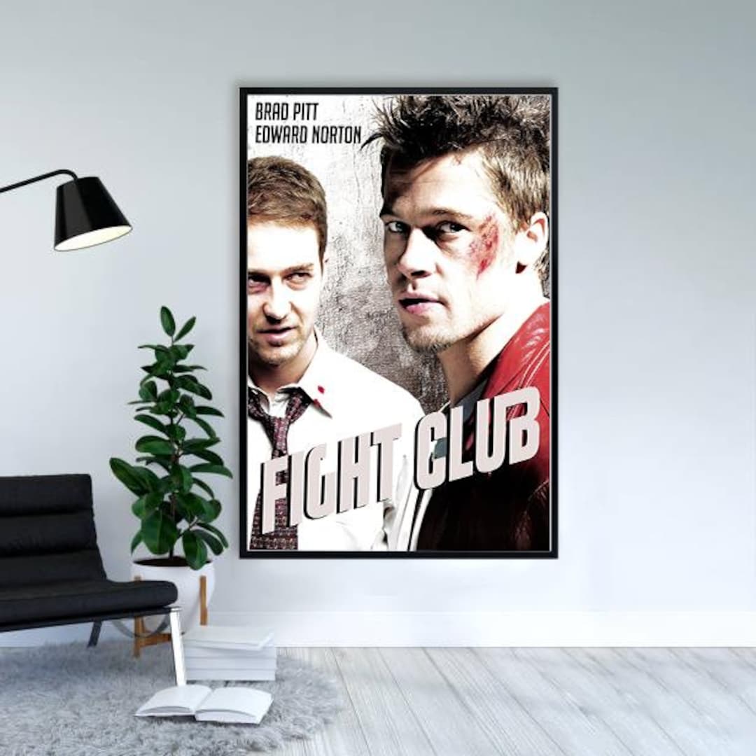 Fight Club Movie Poster Vintage Art Prints Wall Art Home Decor Canvas ...