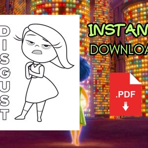 Inside Out Coloring Pages | Printable Kids' Activity PDF, Coloring Book ...