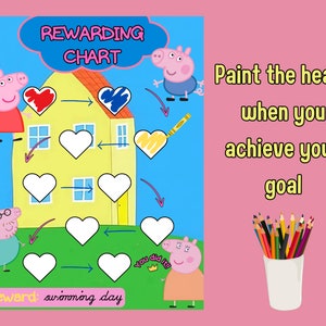 Peppa Pig Rewarding Chart / Printable Kids' Behavior Chart PDF - Etsy