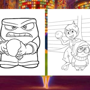 Inside Out Coloring Pages | Printable Kids' Activity PDF, Coloring Book ...