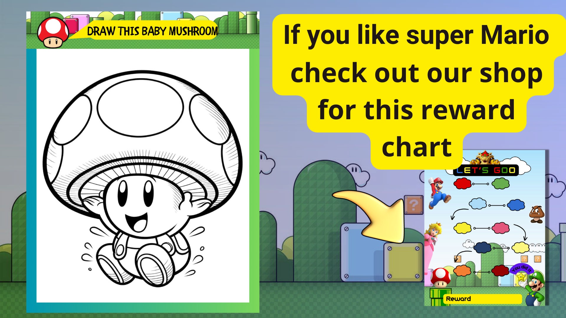 Super Mario Digital Coloring Book for Kids | Printable Coloring Pages ...