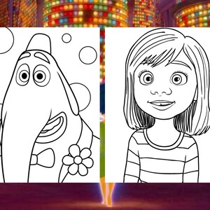 Inside Out Coloring Pages | Printable Kids' Activity PDF, Coloring Book ...