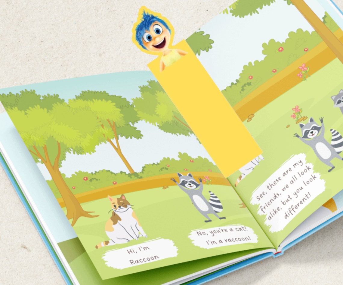 Inside Out Bookmarks | Printable Kids' Reading Accessory PDF - Etsy