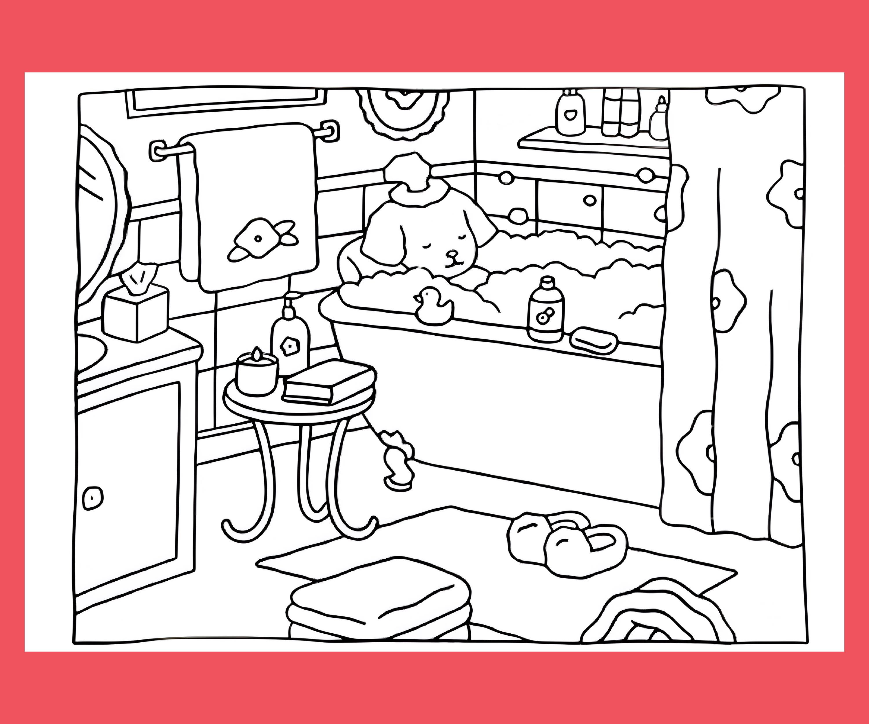 Whimsical Creatures Coloring Book | Printable Kids' Activity PDF, Cozy ...