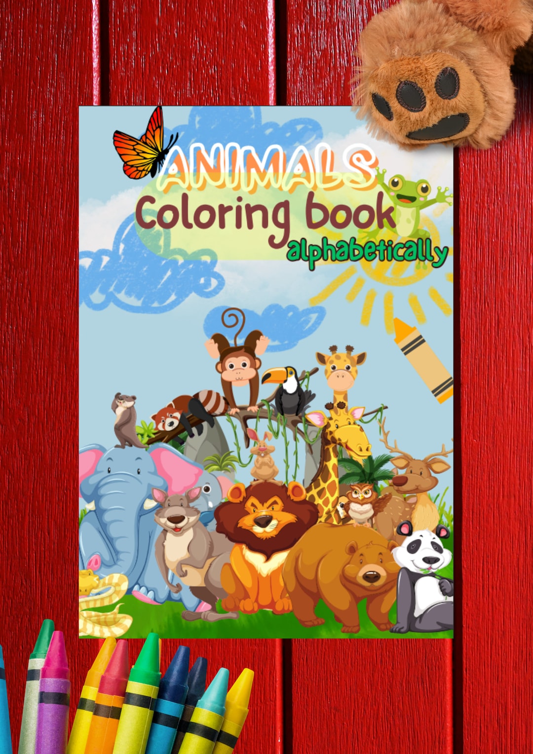 Animals Coloring Book - Alphabetically - Etsy