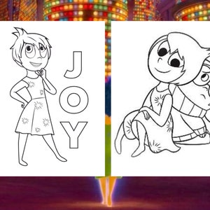 Inside Out Coloring Pages | Printable Kids' Activity PDF, Coloring Book ...