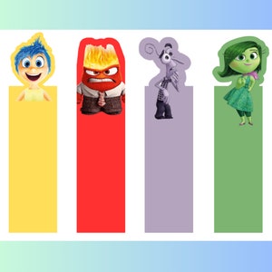 Inside Out Bookmarks | Printable Kids' Reading Accessory PDF - Etsy