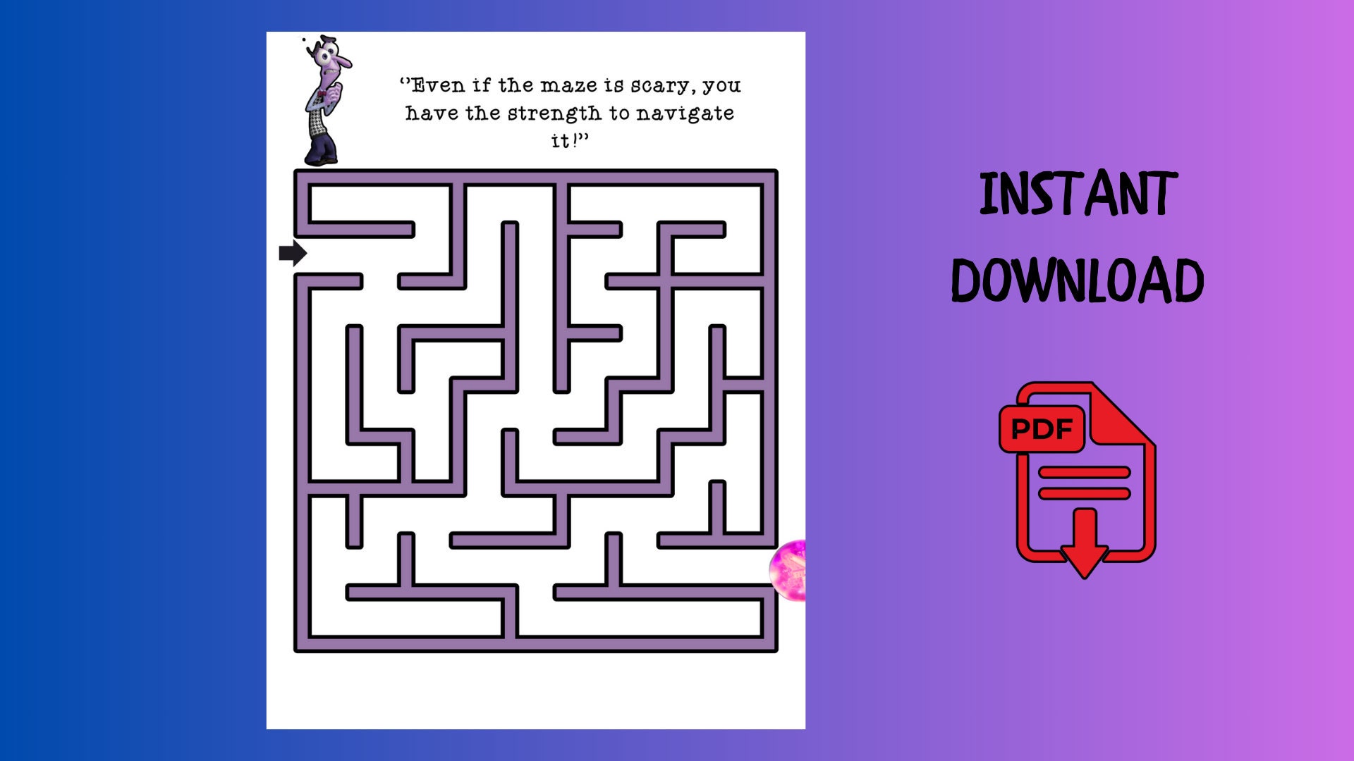 Inside Out Maze Worksheets for Kids - Printable Educational Activity ...