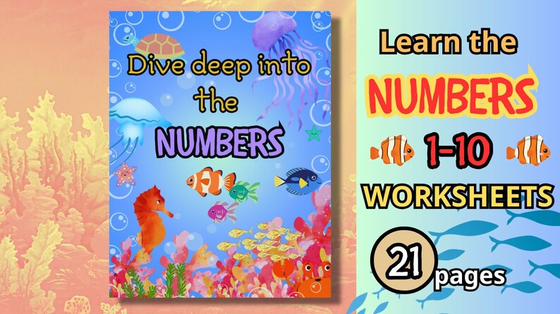 Dive Deep Into Numbers: 1 to 10 Learning Worksheets for Kids ...