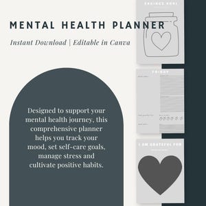 Ultimate Digital Mental Health Planner | Self-care & Wellness Tracker ...