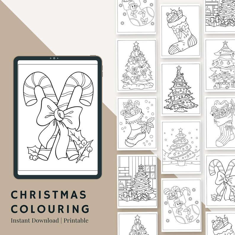Printable Christmas Coloring Pages | Festive Holiday Coloring for Kids ...