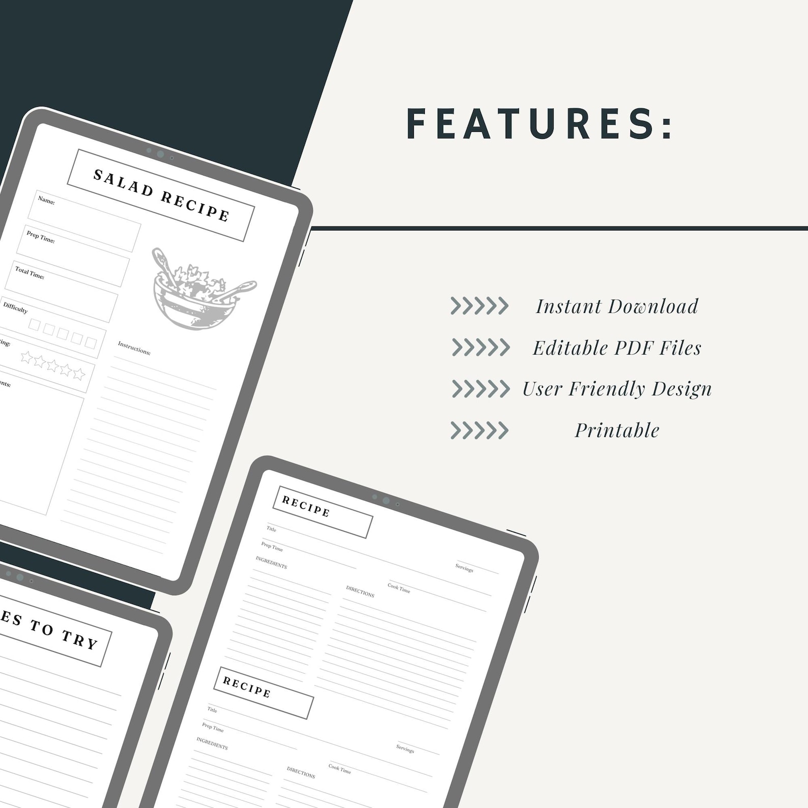 Ultimate Digital Recipe Card Templates | Organize & Share Your Recipes ...