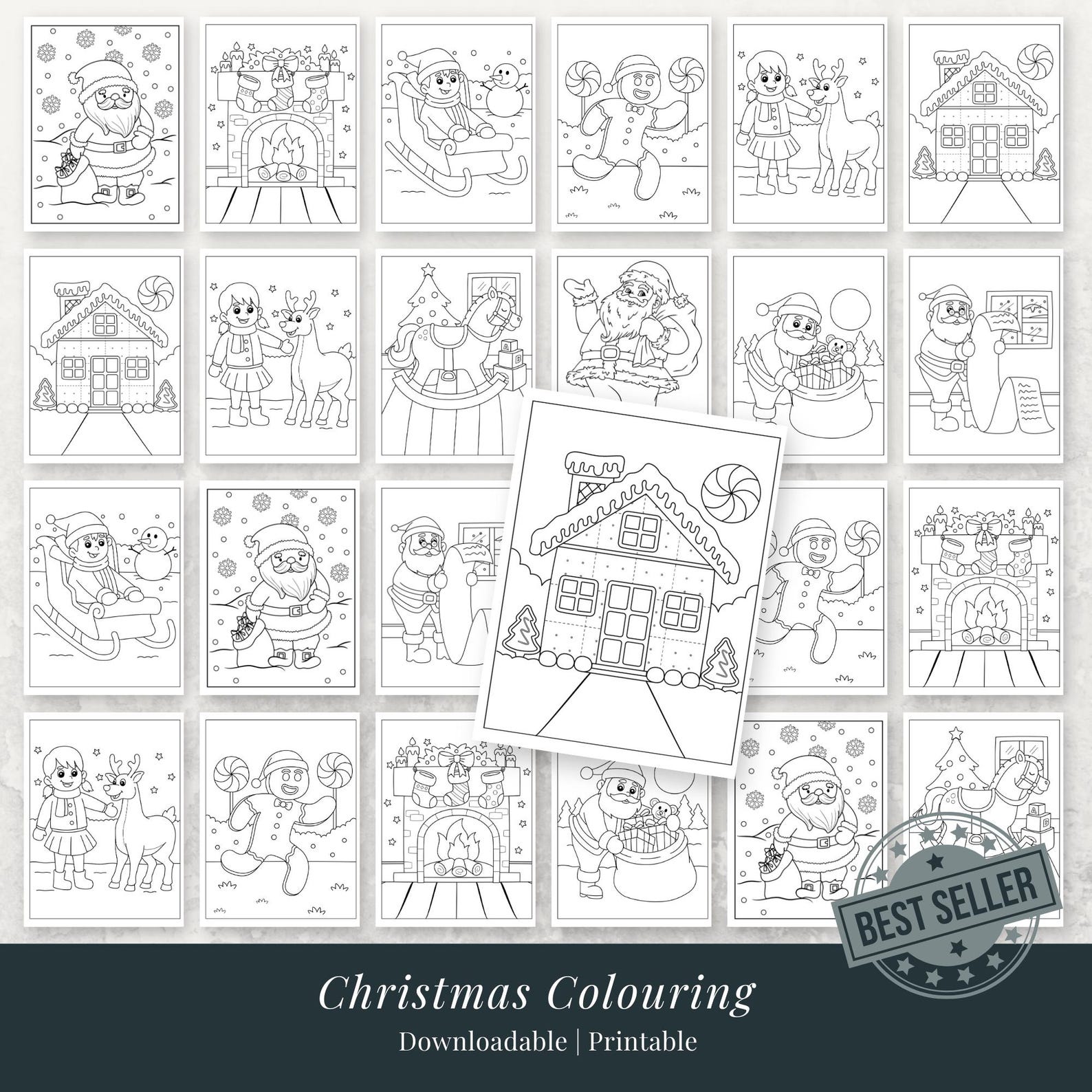Printable Christmas Coloring Pages | Festive Holiday Coloring for Kids ...