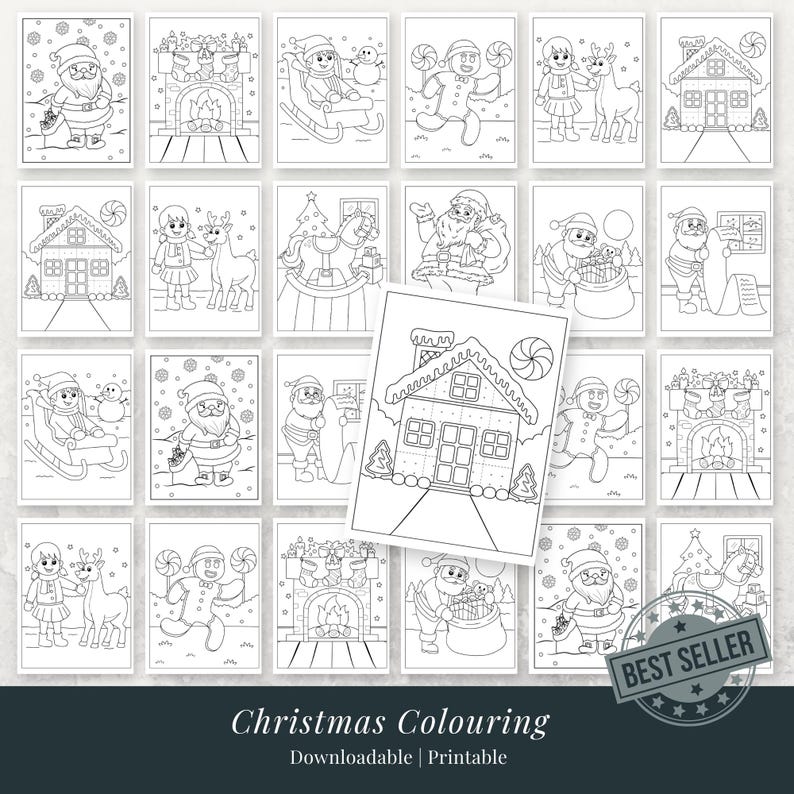 Printable Christmas Coloring Pages | Festive Holiday Coloring for Kids ...