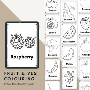 Fruit & Veg Coloring Pages | Printable Coloring Sheets | Kids and ...