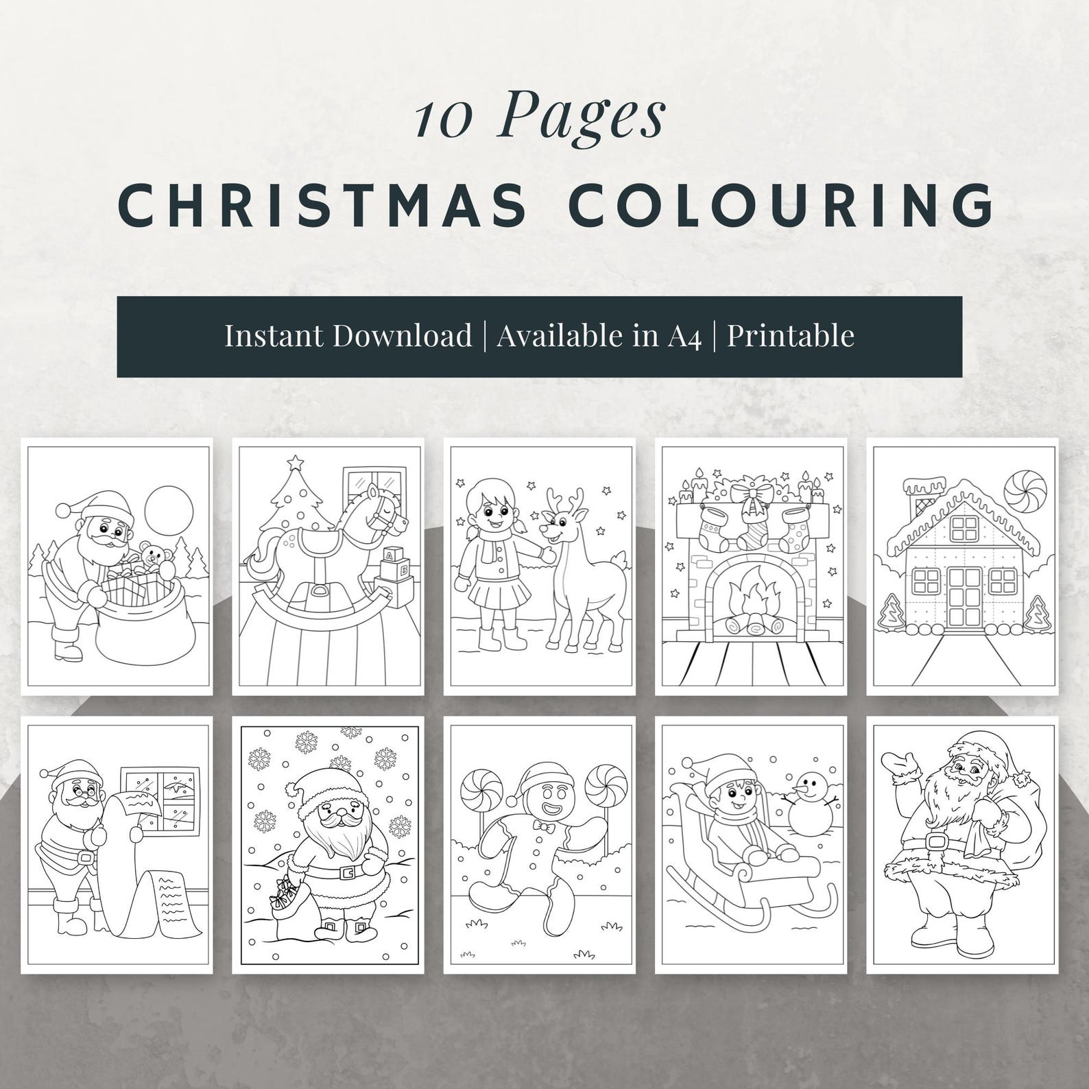 Printable Christmas Coloring Pages | Festive Holiday Coloring for Kids ...