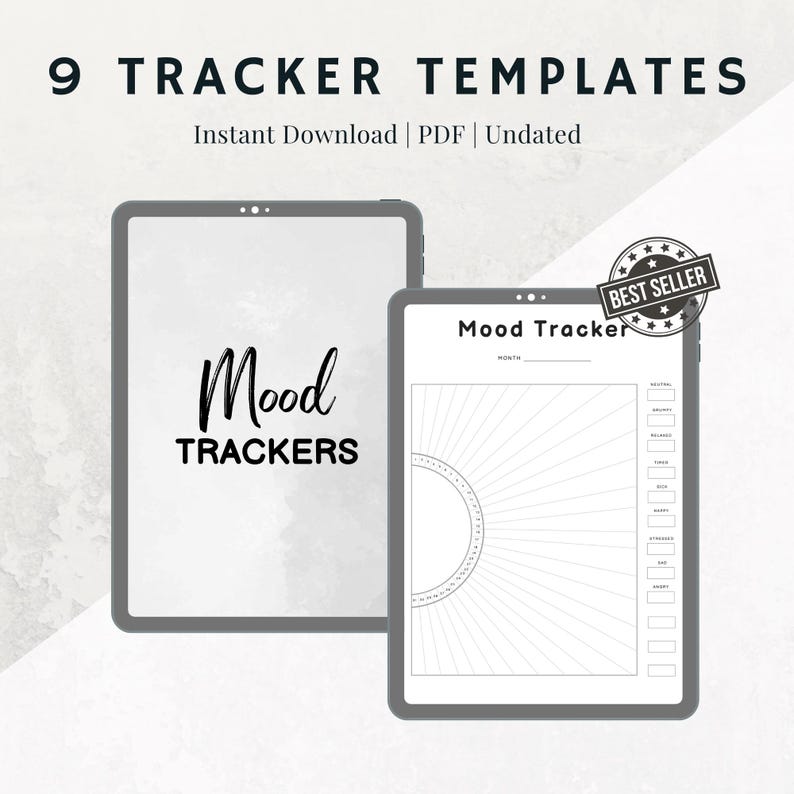 Ultimate Digital Mood Tracker Templates | Track & Improve Your Mental ...