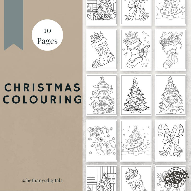 Printable Christmas Coloring Pages | Festive Holiday Coloring for Kids ...