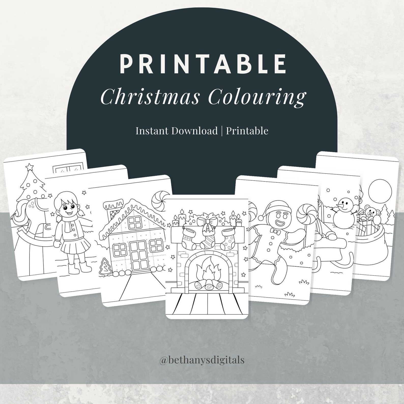 Printable Christmas Coloring Pages | Festive Holiday Coloring for Kids ...