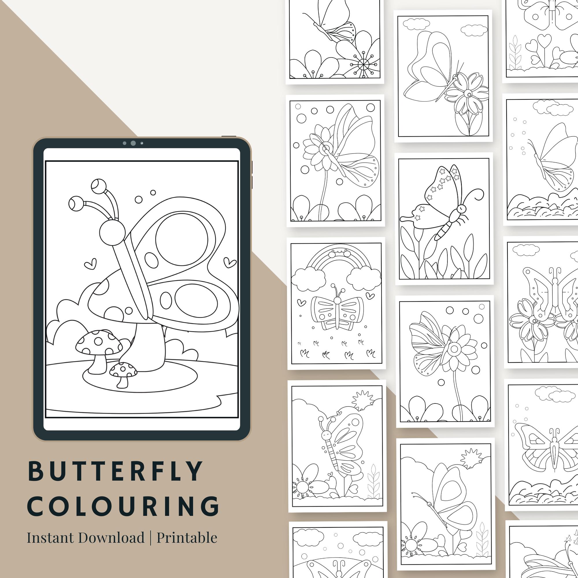 Butterfly Coloring Pages | Printable PDF | Adult & Kids Coloring Pages ...