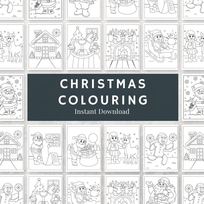 Printable Christmas Coloring Pages | Festive Holiday Coloring for Kids ...