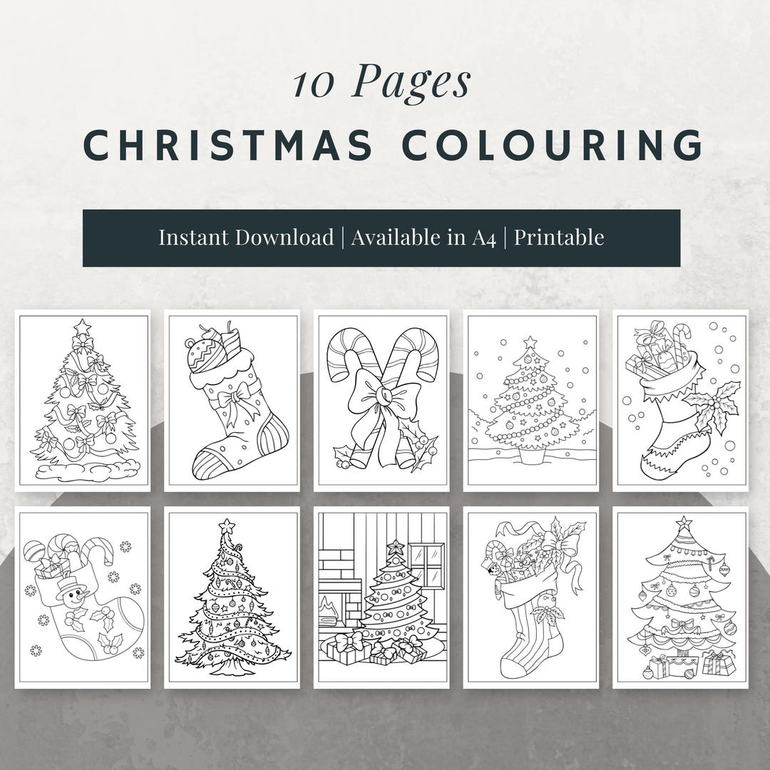 Printable Christmas Coloring Pages | Festive Holiday Coloring for Kids ...