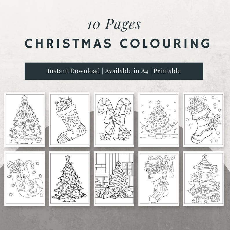 Printable Christmas Coloring Pages | Festive Holiday Coloring for Kids ...