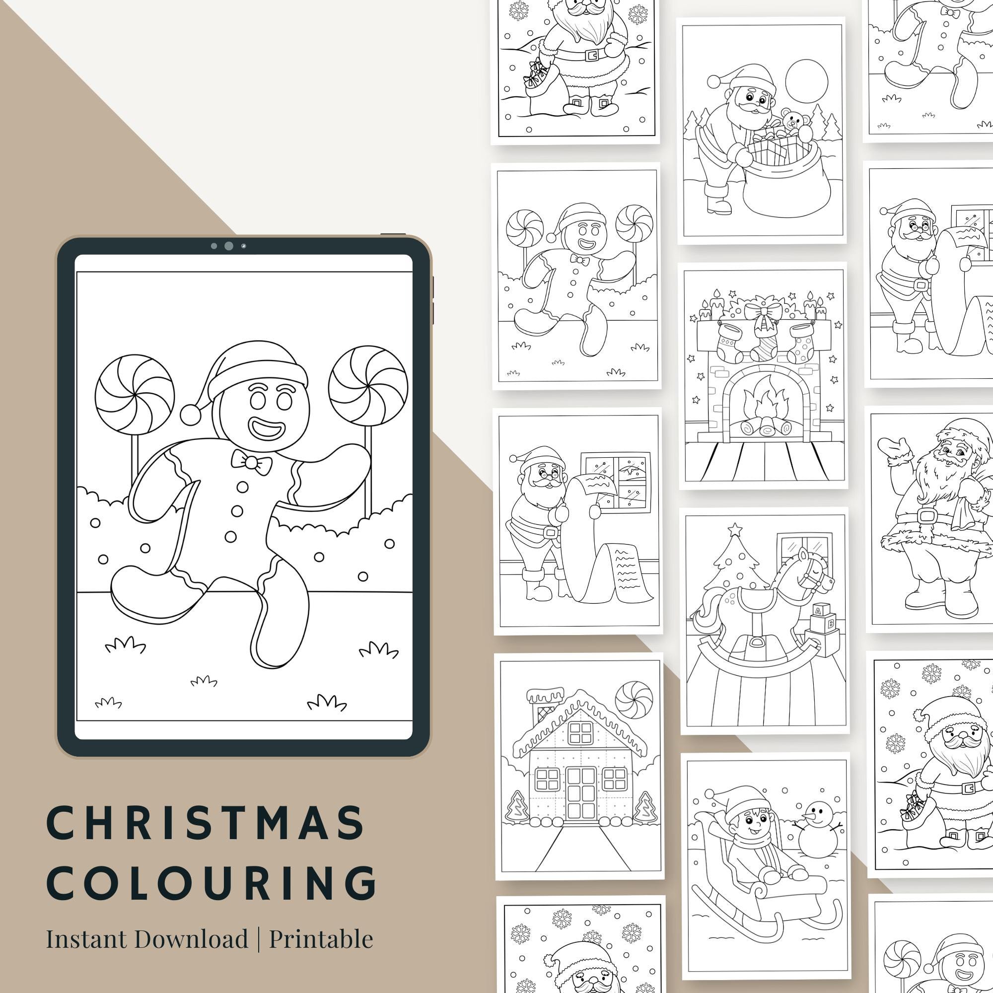 Printable Christmas Coloring Pages | Festive Holiday Coloring for Kids ...