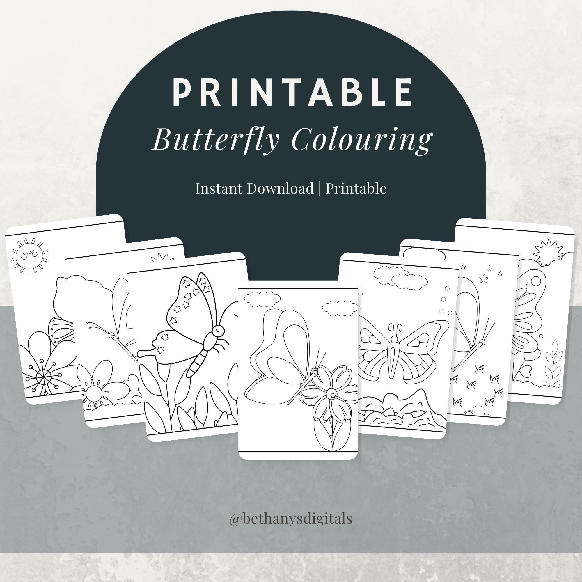 Butterfly Coloring Pages | Printable PDF | Adult & Kids Coloring Pages ...