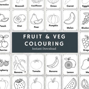Fruit & Veg Coloring Pages | Printable Coloring Sheets | Kids and ...