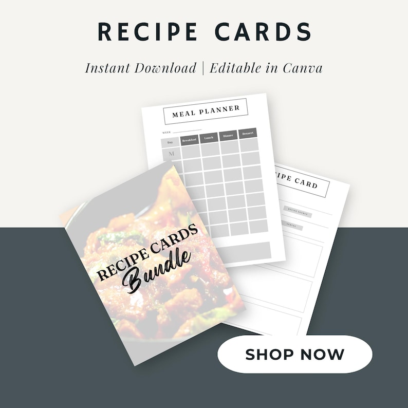 Ultimate Digital Recipe Card Templates | Organize & Share Your Recipes ...