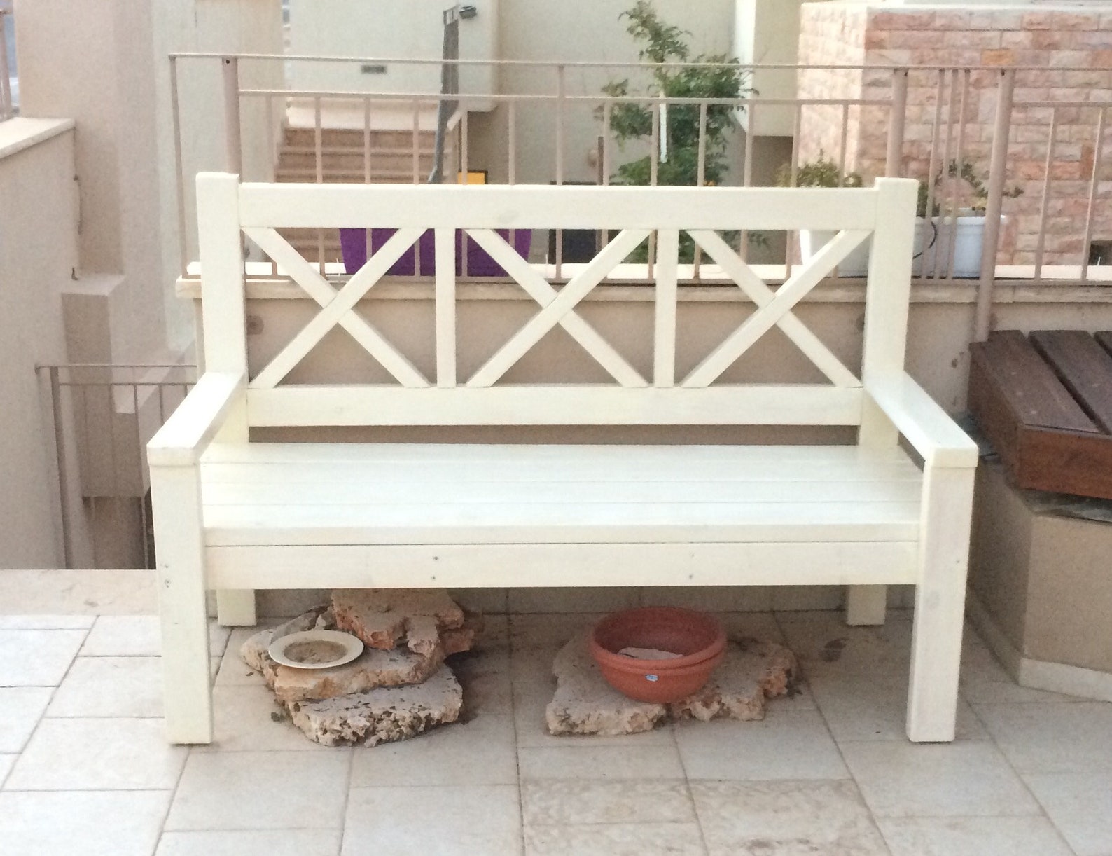 Patio Bench Plans, Rustic Bench Plans, Weekend Project Plan, Digital ...